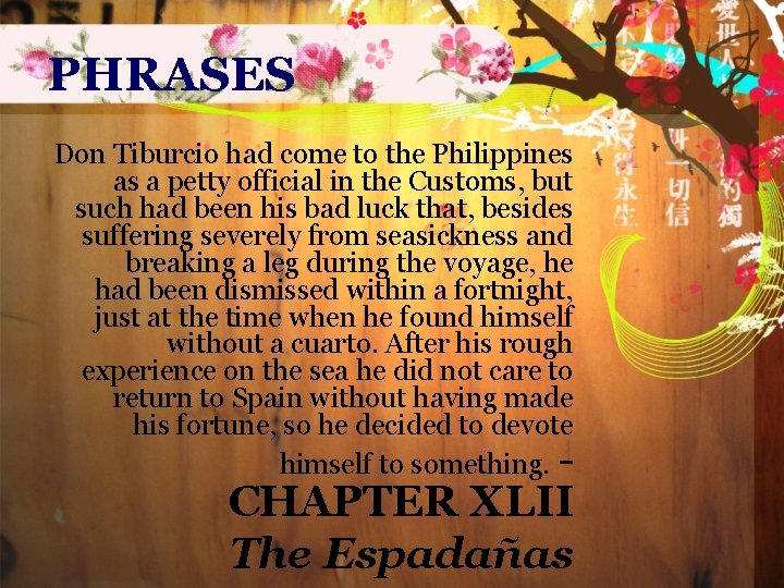 DON TIBURCIO DE ESPADAA Noli Me Tangere SYMBOLISM