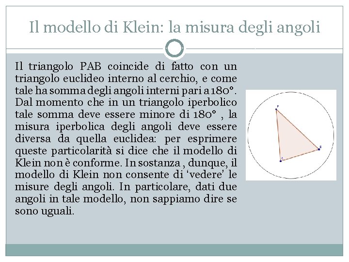 Geometrie non euclidee la geometria iperbolica LUDOVICA DE