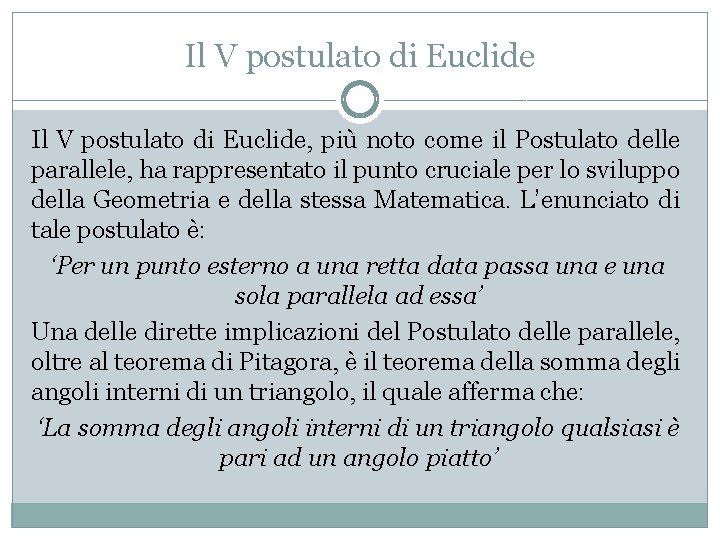 Geometrie non euclidee la geometria iperbolica LUDOVICA DE