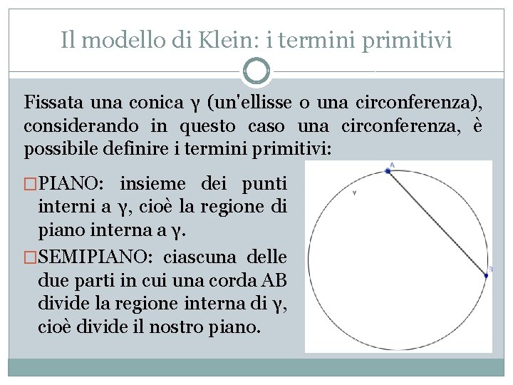 Geometrie non euclidee la geometria iperbolica LUDOVICA DE