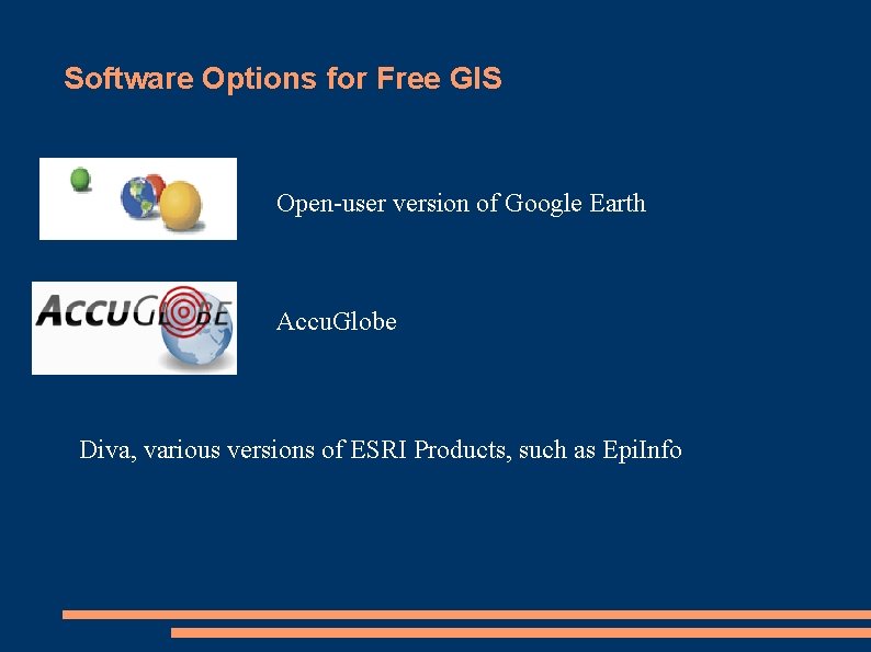 Open Source GIS for Public Health and Policy