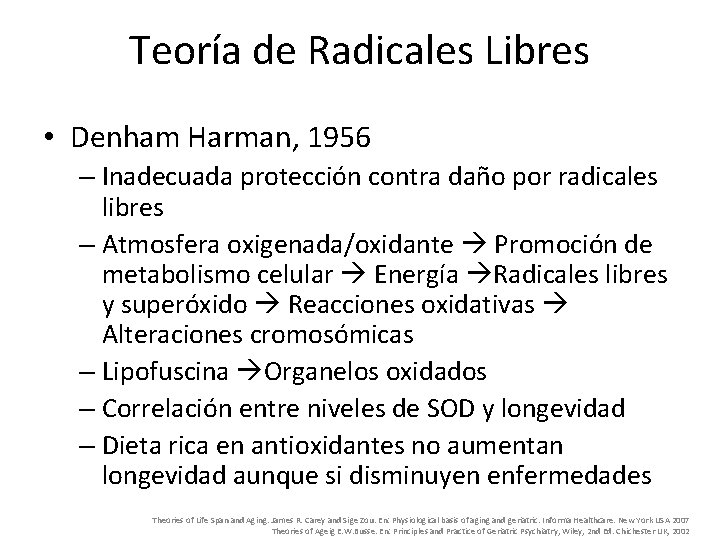 Psicologa del adulto mayor Teoras biolgicas psicolgicas y
