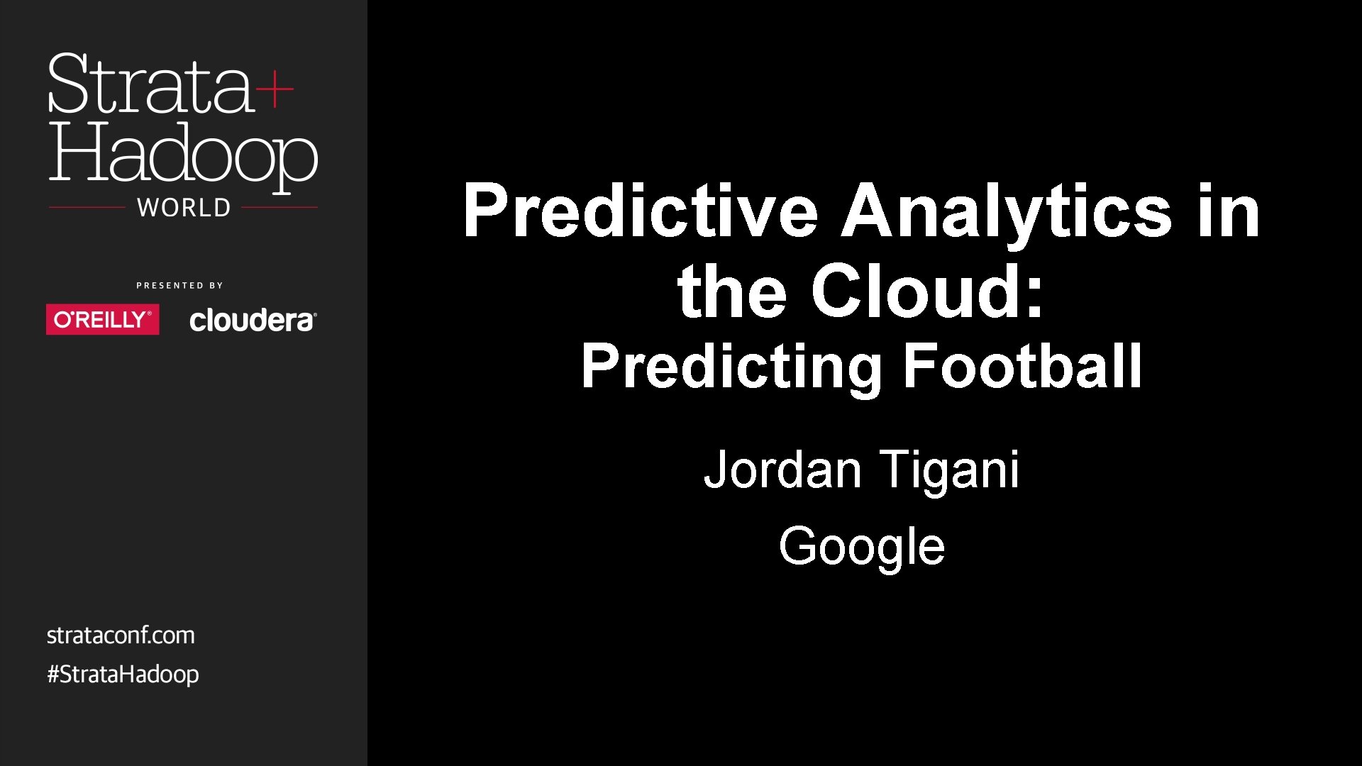 Predictive Analytics in the Cloud Predicting Football Jordan