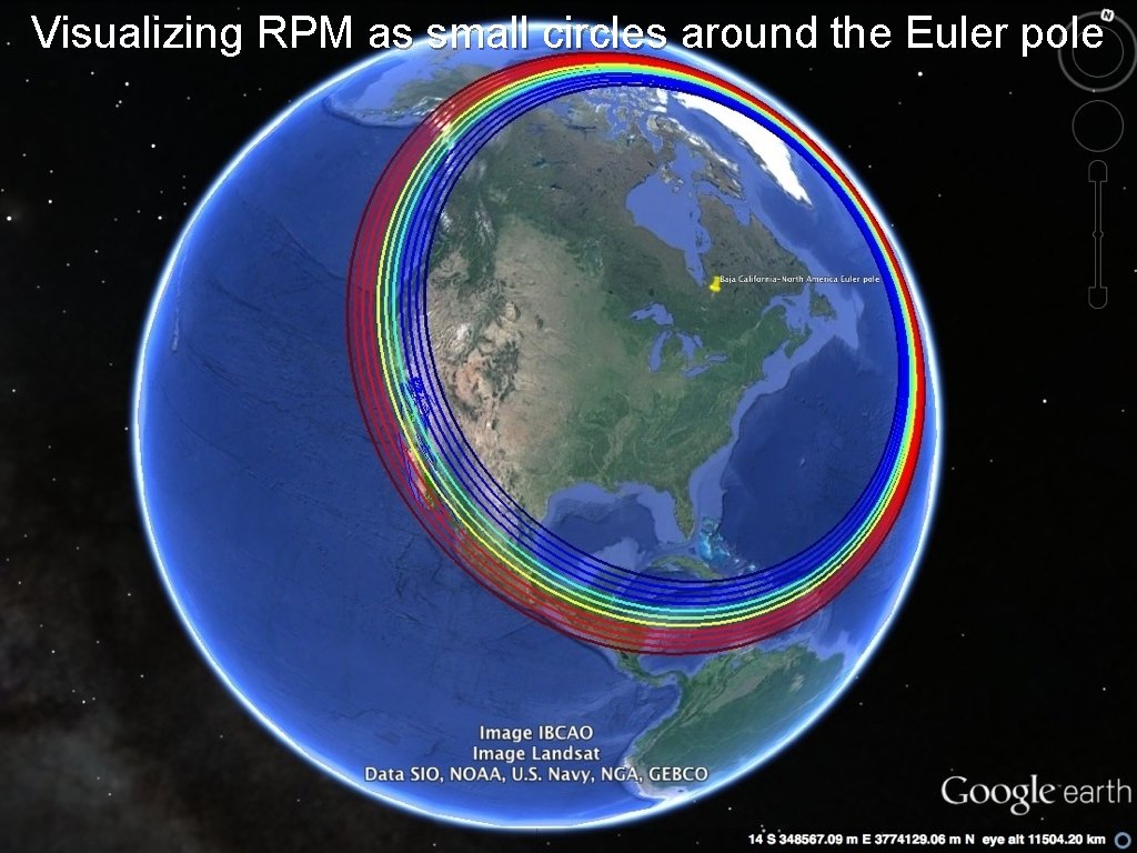 Euler pole description of relative plate motion PACIFIC