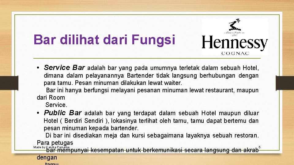BAR OPERASIONAL Oleh S Candra Purnama Chapter 1
