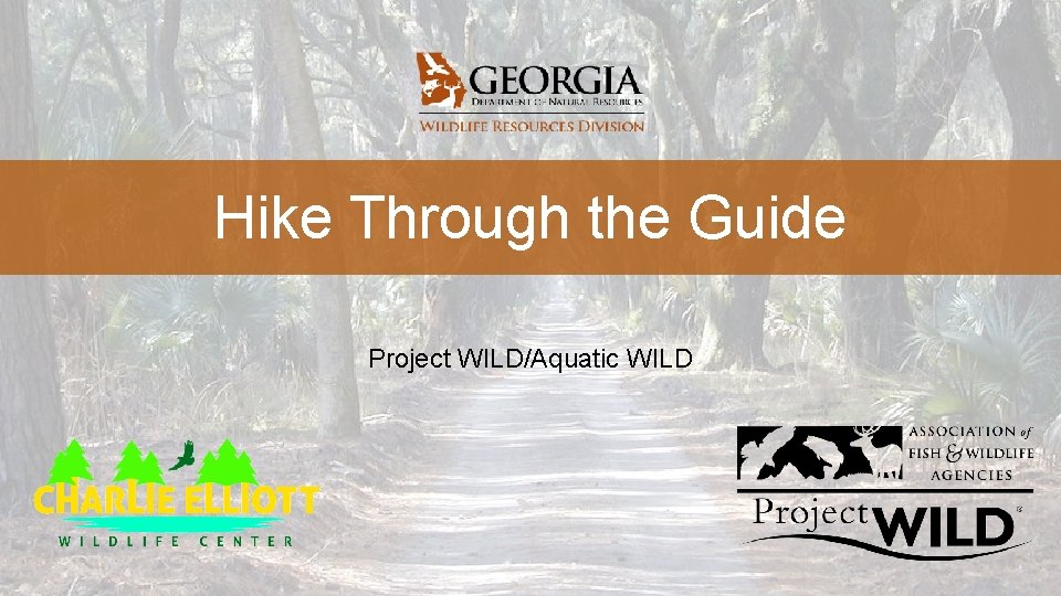 Hike Through the Guide Project WILDAquatic WILD Question