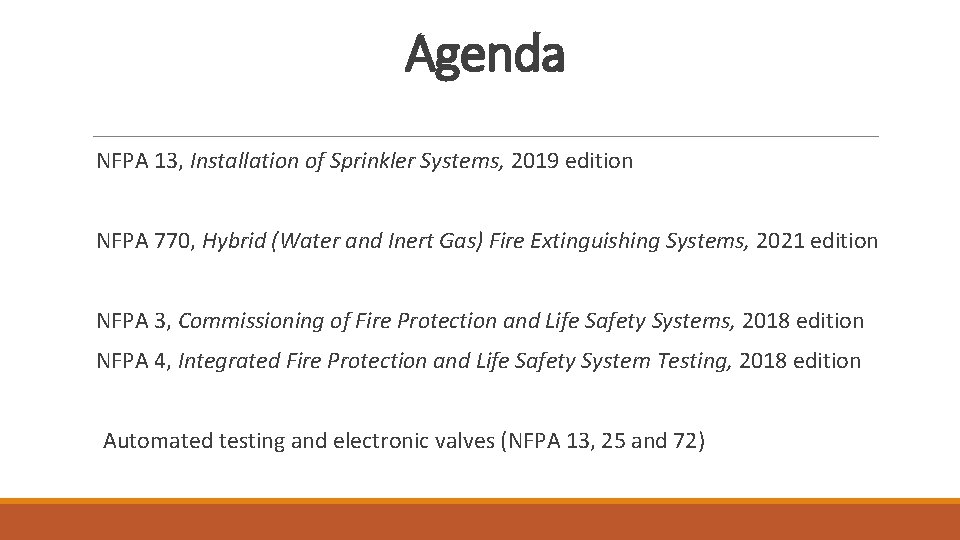 Changes with NFPA Standards and How it will