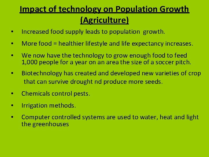 2 Overpopulation and Development 1 2 3 4