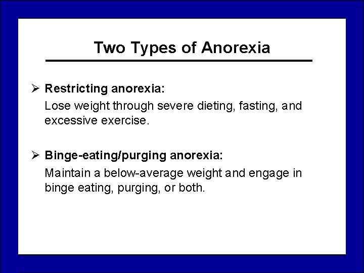 Chapter 13 Eating Disorders When Rations Become Irrational