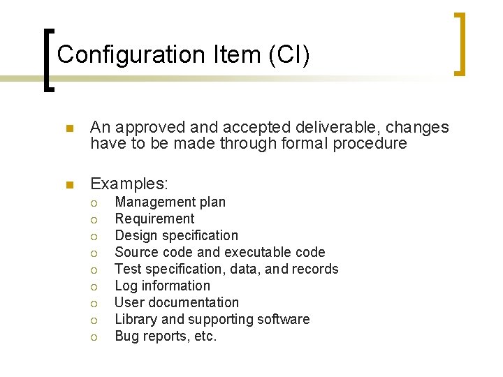 A Brief Introduction to Configuration Management Guozheng Ge
