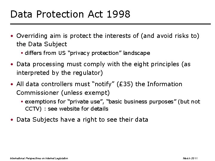 ECommerce Computer Science Tripos Part II International Perspectives