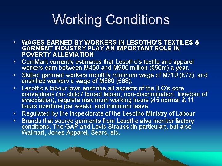 Lesotho Facts and Figures Full name The Kingdom