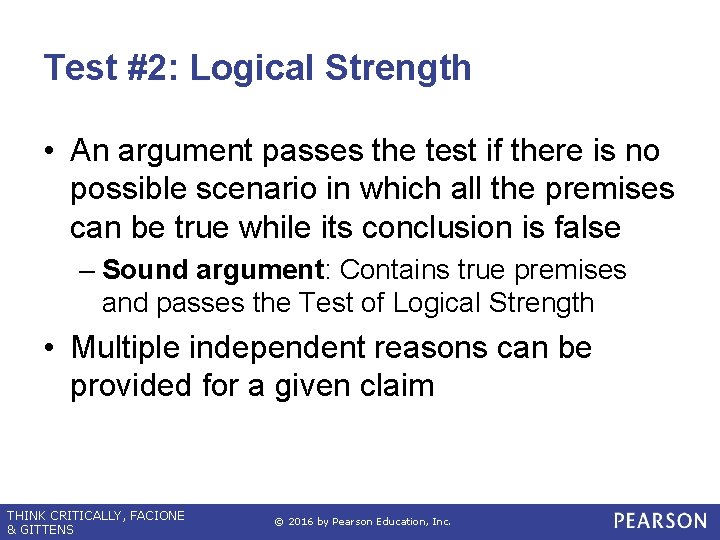 2016 by Pearson Education Inc Chapter 7 Evaluate