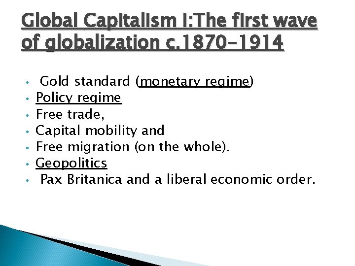 Lecture ppt 1 Global Capitalism in the 21