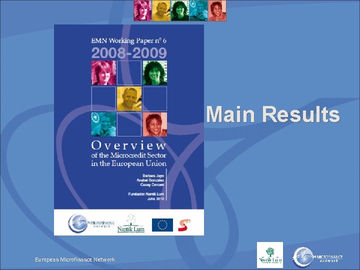 Main Results European Microfinance Network Survey of 2008