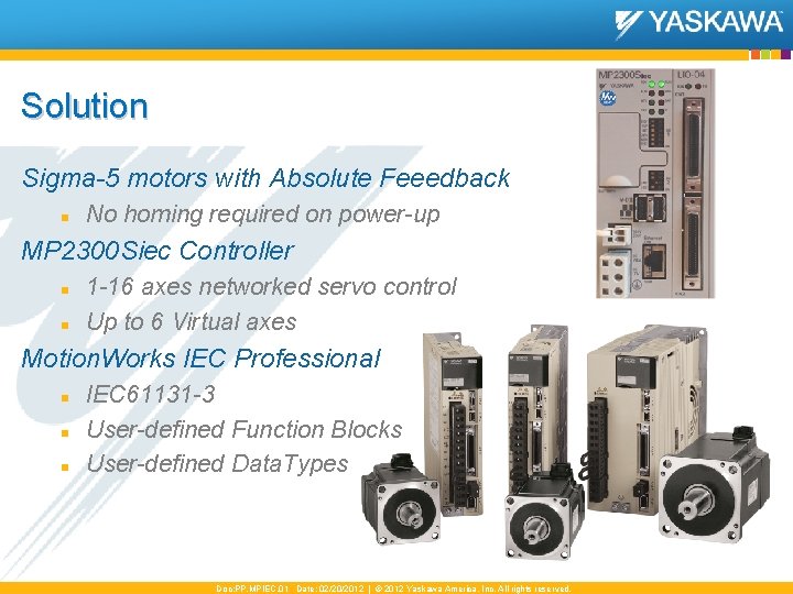 Driving value Kinematics with MPiec Controllers Hosted by