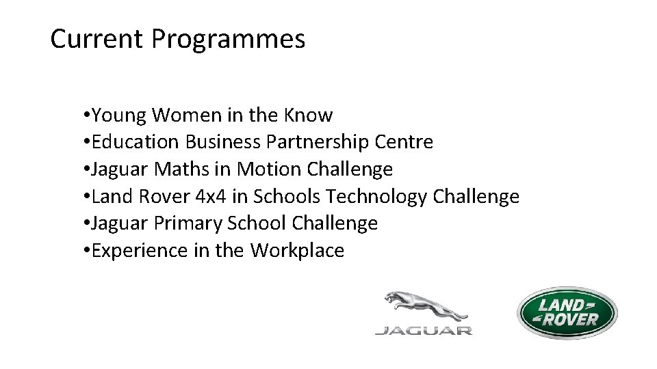 Jaguar Land Rover Education and Business Jaguar Land