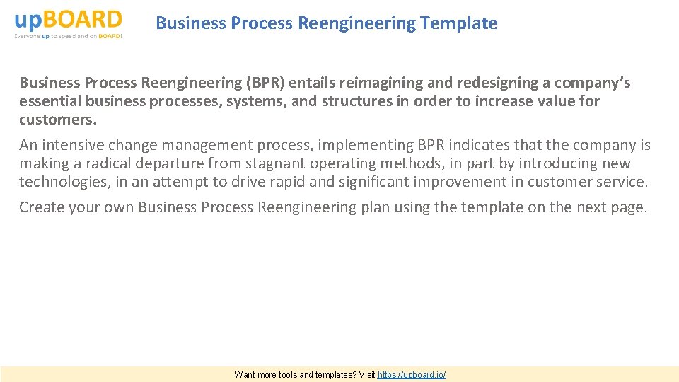 Business Process Reengineering Template Business Process Reengineering BPR