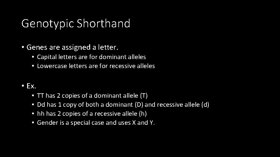 Introduction to Mendelian Genetics SBI 3 U Learning
