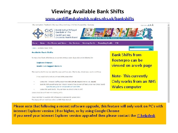 Electronic Rostering using Rosterpro Sean Murphy April 2017