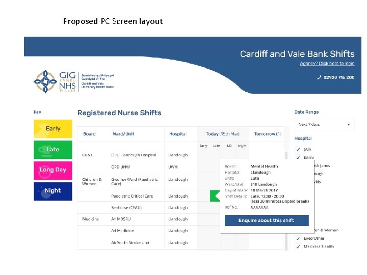 Electronic Rostering using Rosterpro Sean Murphy April 2017