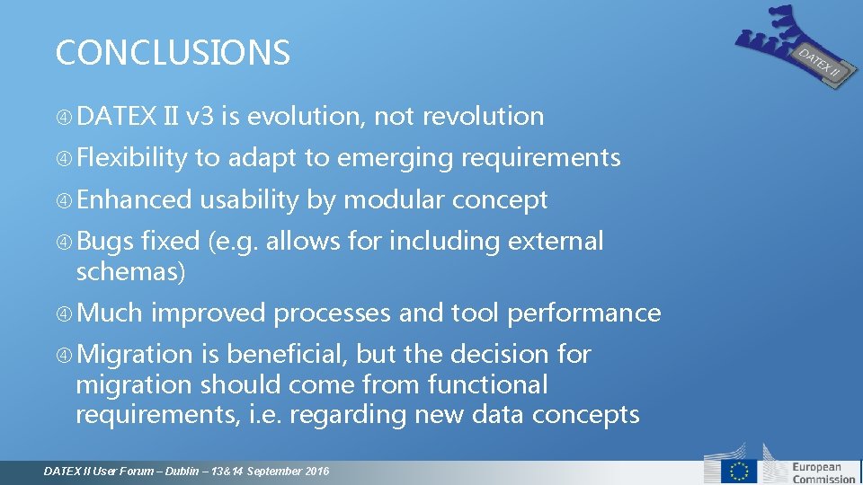 DATEX II VERSION 3 0 Methodology improvements Josef