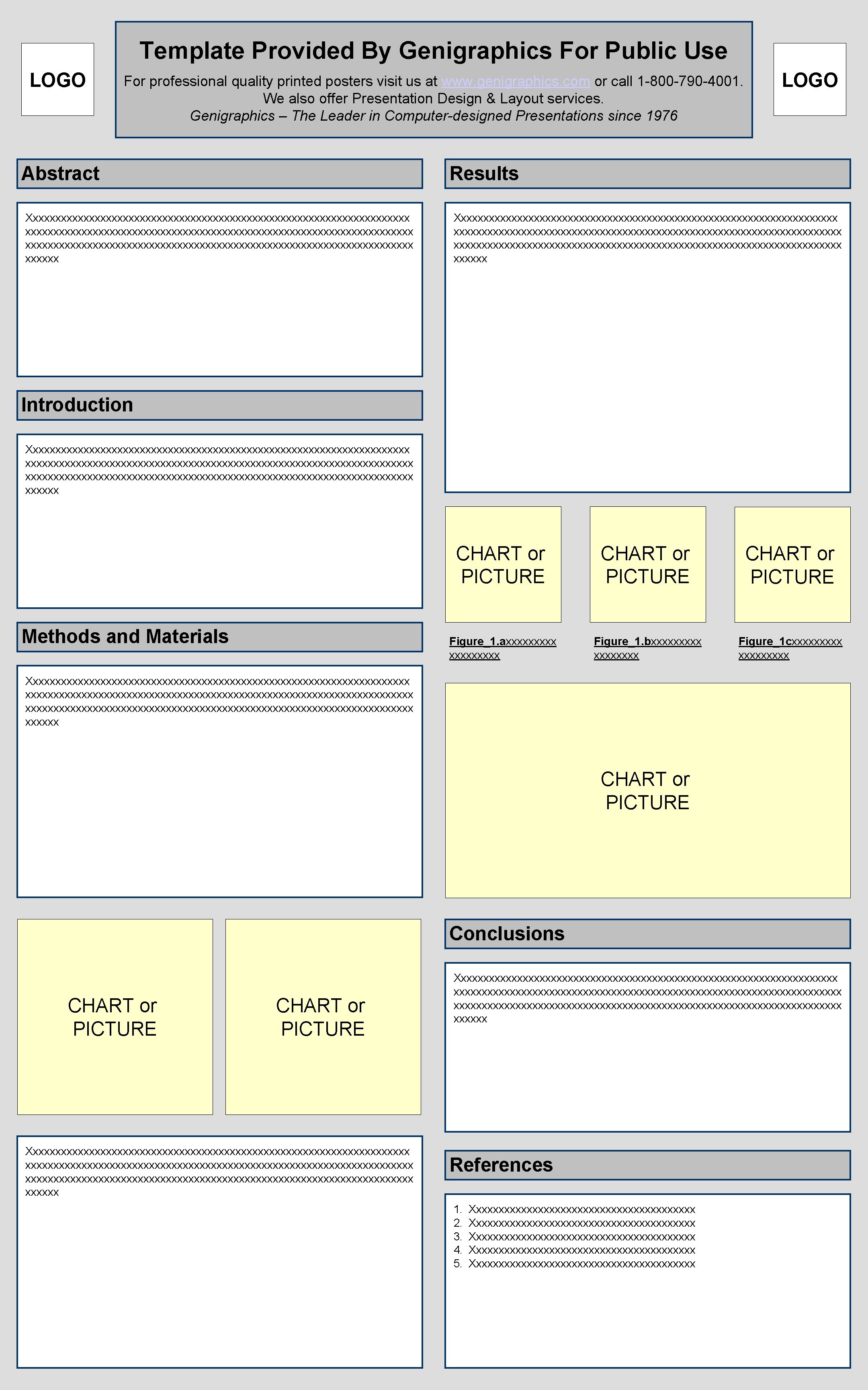 Template Provided By Genigraphics For Public Use LOGO