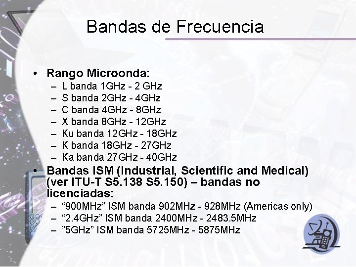 TEMA 2 Fundamentos de la Tecnologa Inalmbrica Profesora