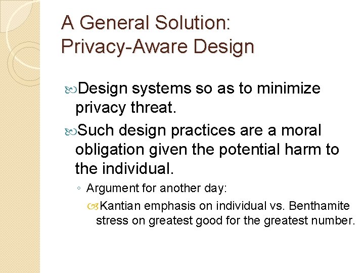 PrivacyAware Design for Physical Infrastructure Prof Stephen Wicker