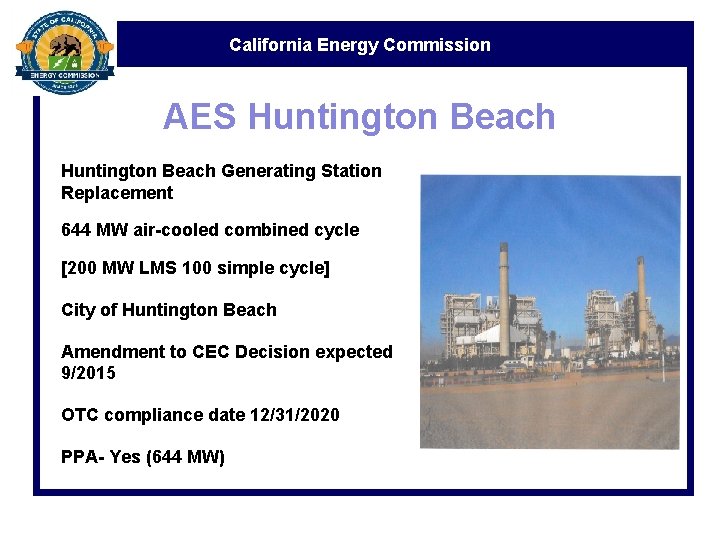 California Energy Commission Review of Power Plants Southern
