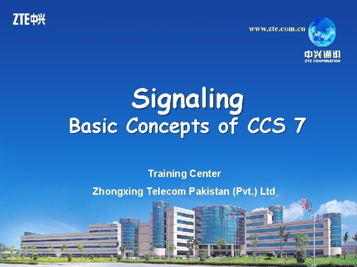 Signaling Basic Concepts of CCS 7 Training Center