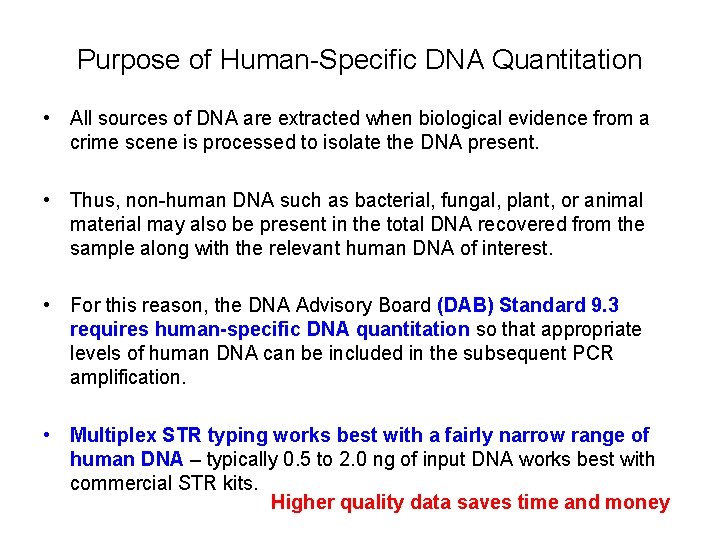 Chapter 6 DNA Quantitation Fundamentals of Forensic DNA