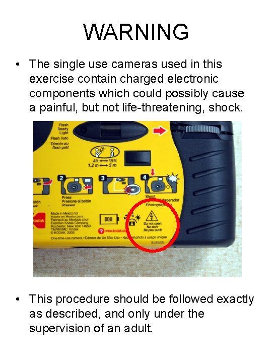 Dissecting a Single Use Film Camera RIT Center