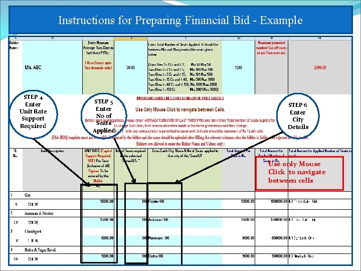 A Guide for the Online Bid Submission Process