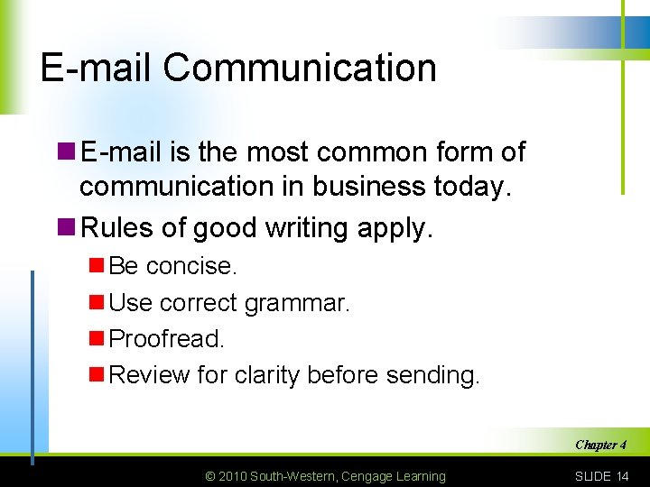 Chapter 4 Adapting to Work 4 1 Communicating