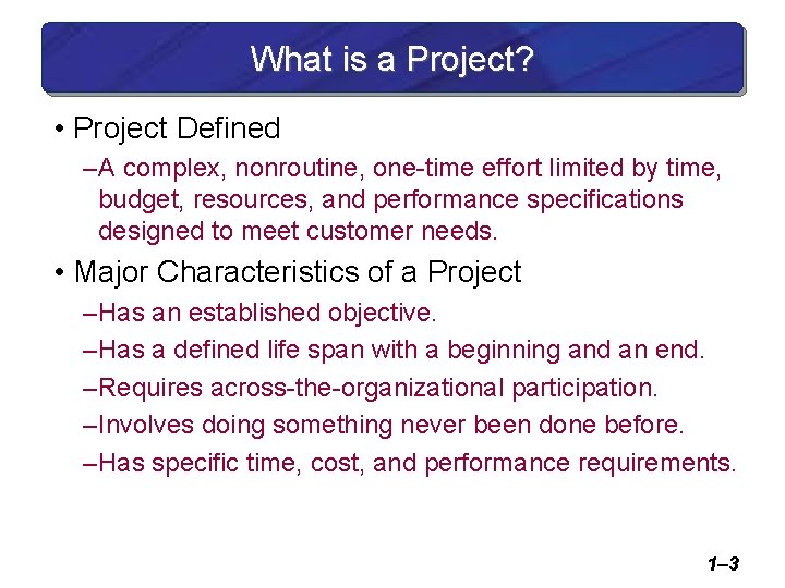 CHAPTER ONE Modern Project Management Copyright 2014 Mc