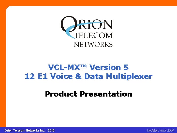 VCLMX Version 5 12 E 1 Voice Data