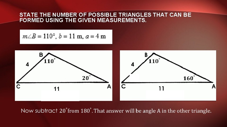 LAW OF SINES LAW OF COSINES Test Review