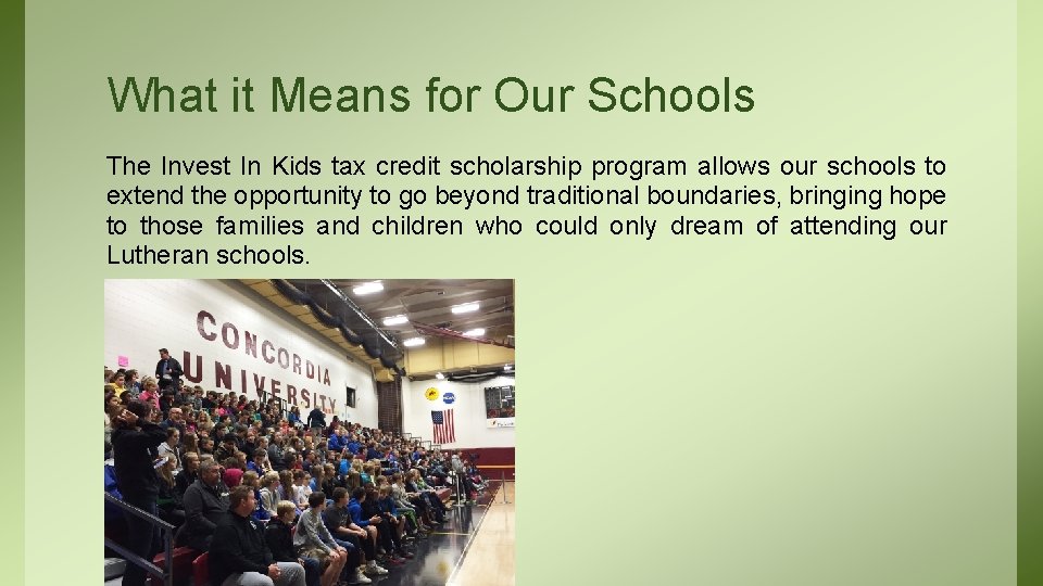 Invest In Kids Scholarship Tax Credit Program Tax