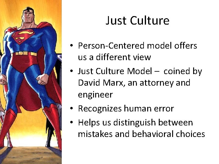 Leadership Creating a Just Culture Nancy Fox Punitive