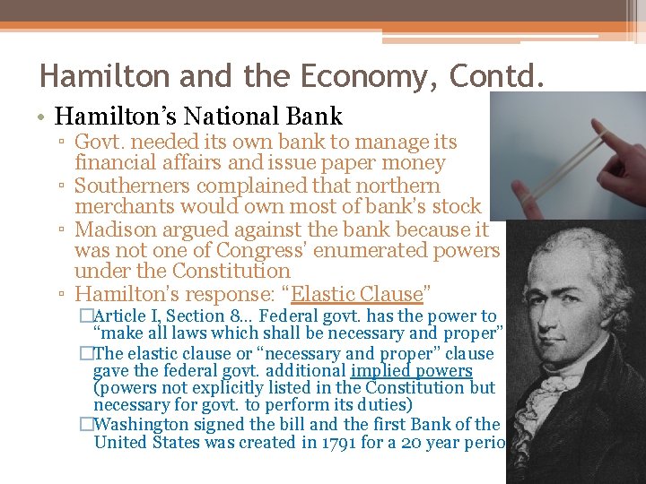 The Federalist Era Unit 6 Setting the Standard