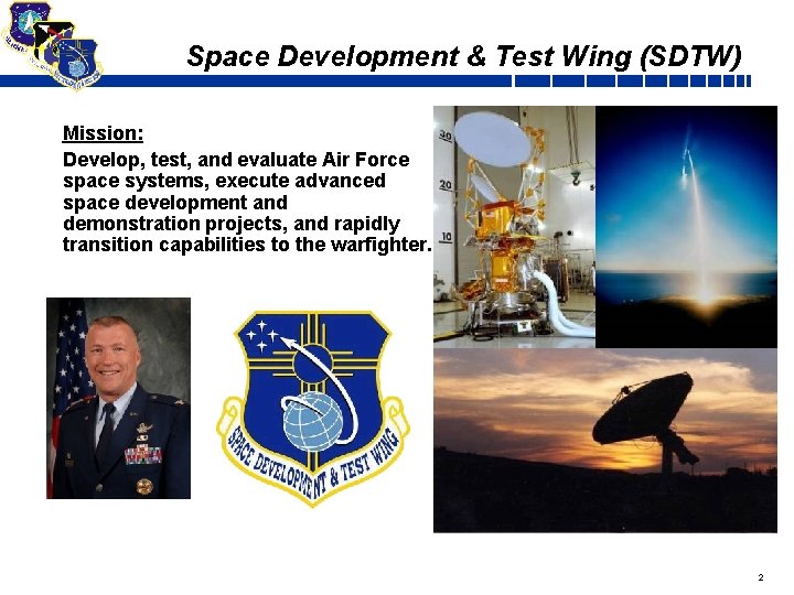 Space Development Test Wing SDTW Department of Defense