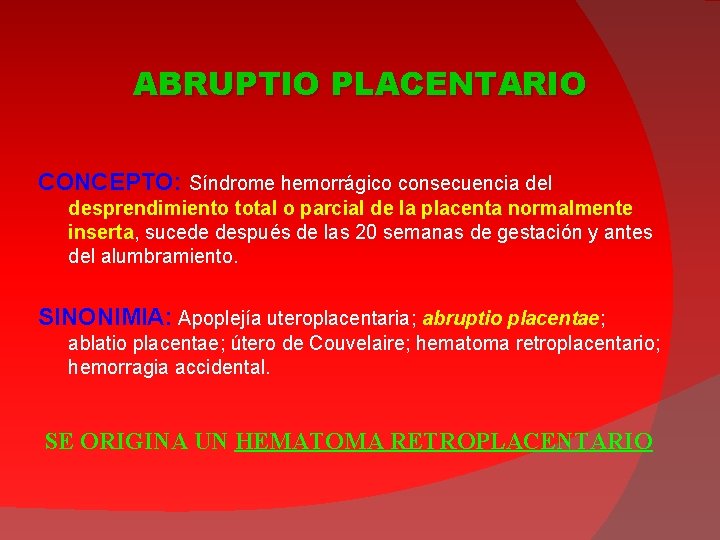 TEMA OBSTETRICIA23 HEMORRAGIAS DE LA SEGUNDA MITAD DEL