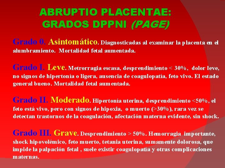 TEMA OBSTETRICIA23 HEMORRAGIAS DE LA SEGUNDA MITAD DEL
