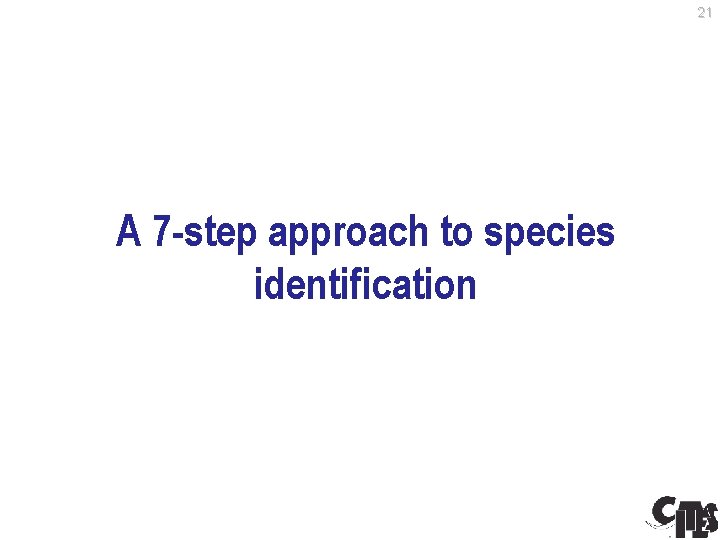 1 Introduction to species identification Convention on International