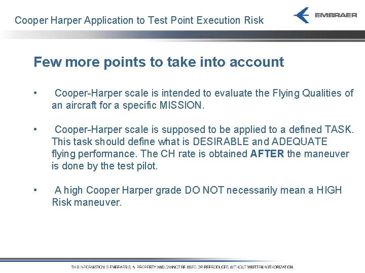 EMBRAER Safety Review Board Three Flags Test Point