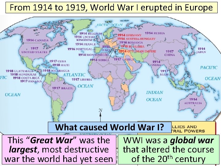 Causes of WWI Essential Question What caused World