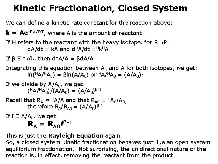 Introduction to Stable Isotopes Notation Fractionation Gear Definitions