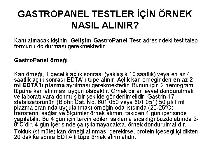 Gastro Panel Test Gastro Panel Test Nedir Salkl