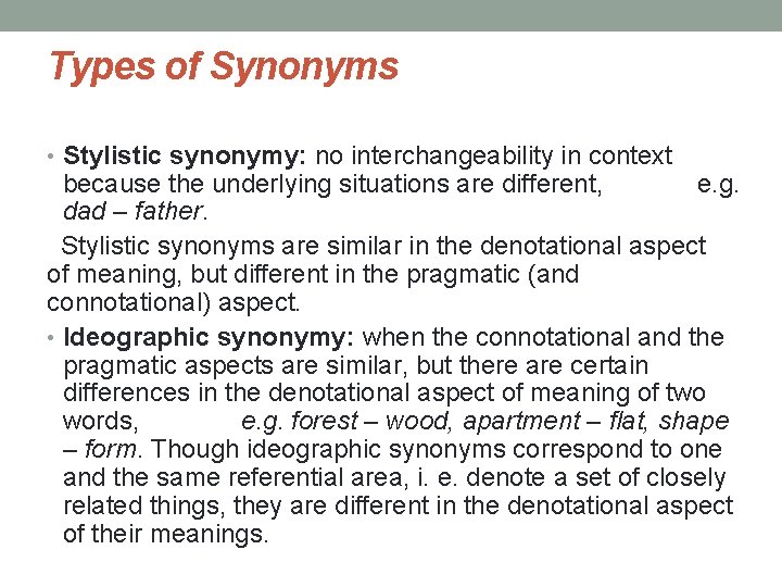 SEMASEOLOGY Lecture 6 Semaseology 6 1 Definition of